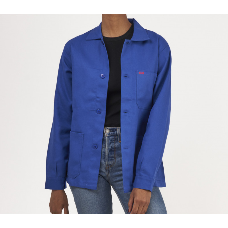 Blue work jacket