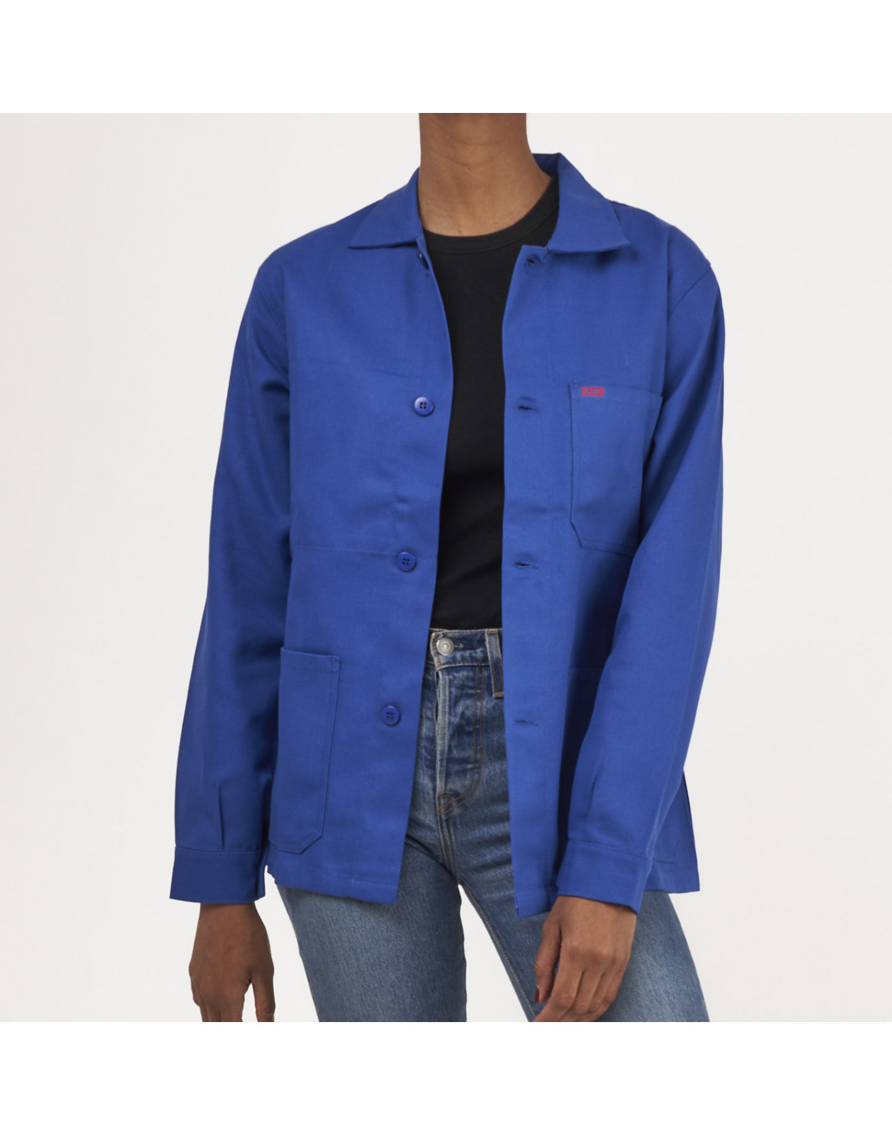 Blue work jacket